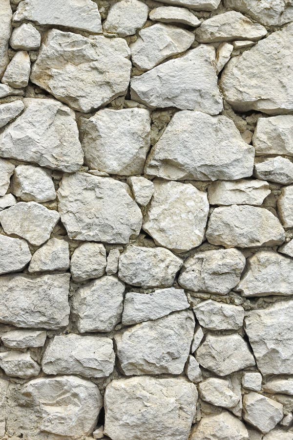Stone Wall with Random Tiled Pattern Stock Photo - Image of background ...
