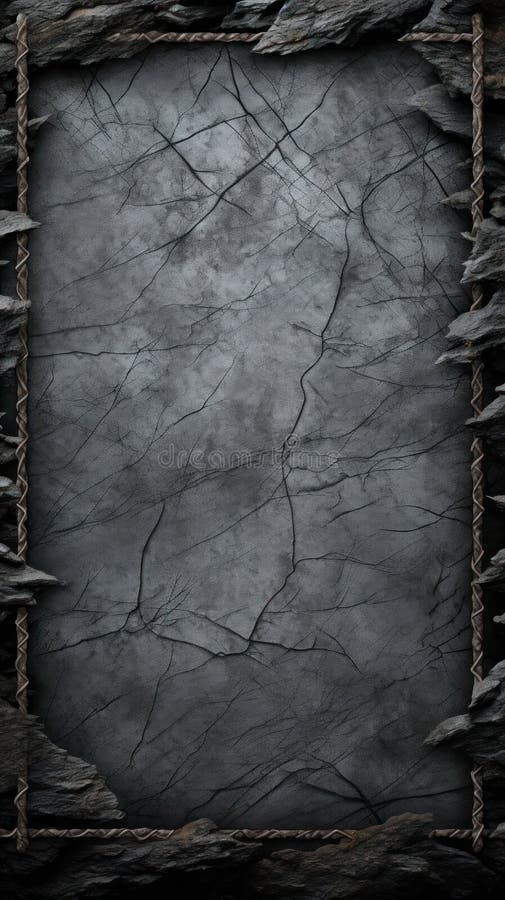 A Stone Wall with a Rectangular Frame Stock Illustration - Illustration ...