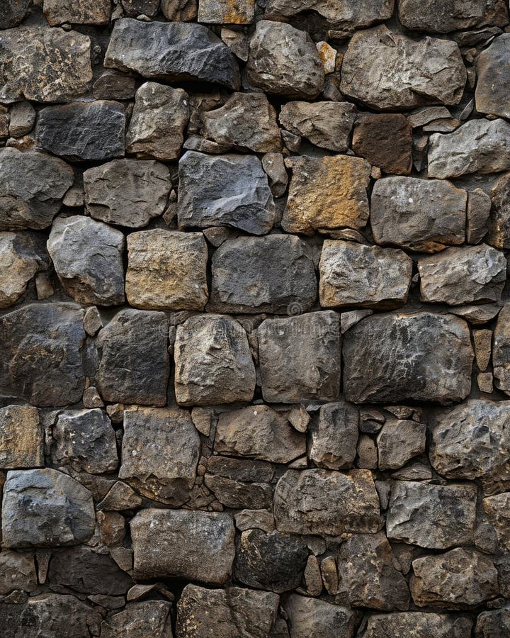 Stone Wall of Rocks stock illustration. Illustration of durable - 307146265
