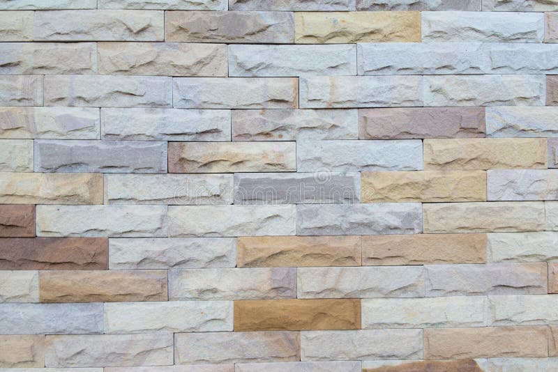 Stone Wall Row Texture Background. Stock Photo - Image of masonry ...