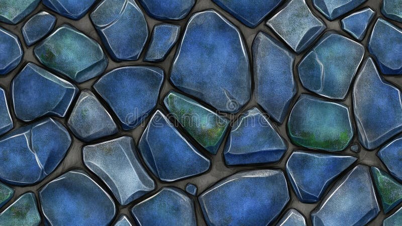 Stone Wall Seamless Texture, Game Stone Texture, Cartoon Stone Wall ...