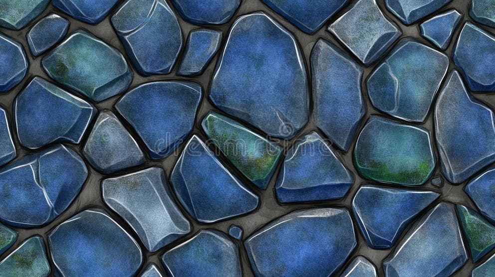 Stone Wall Seamless Texture, Game Stone Texture, Cartoon Stone Wall ...