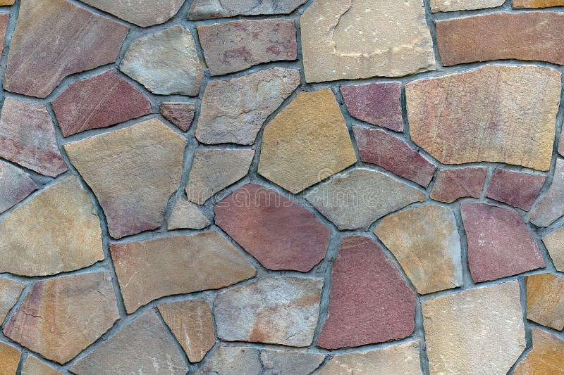 Stone Wall Seamless Texture Granite Pattern Wrap Around Random Shape ...
