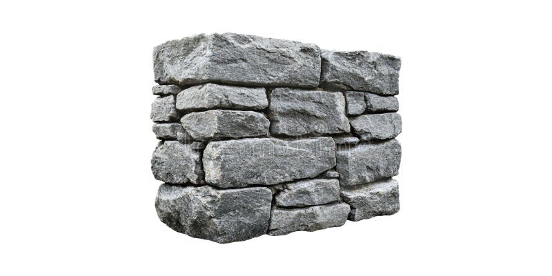 Stone Wall Section. Architectural Element for Construction and ...