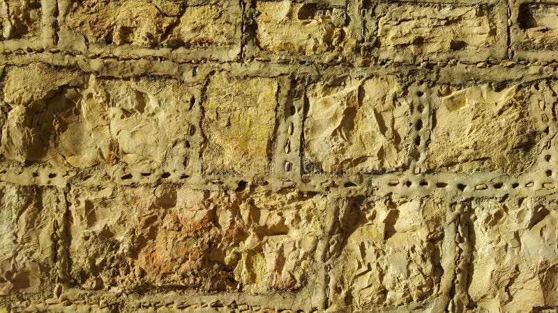 Stone Wall with Strap Pointing and Flint Inserts Stock Photo - Image of ...