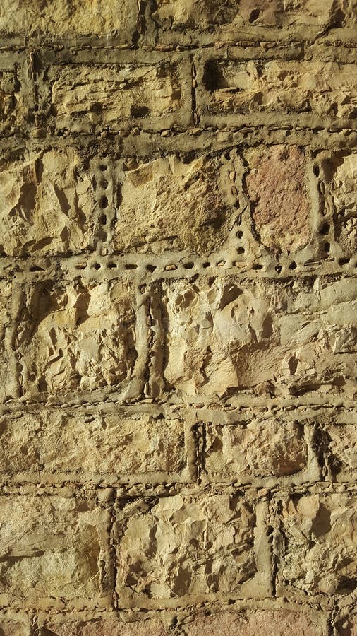 Stone Wall with Strap Pointing and Flint Inserts Stock Photo - Image of ...