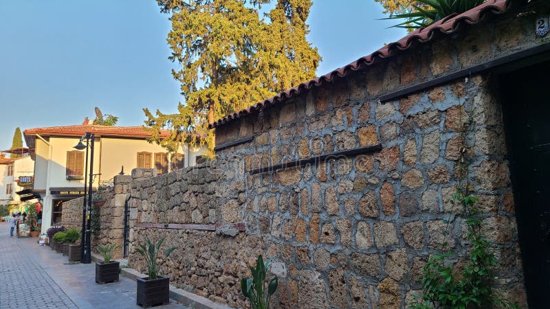 Street Scene of Antalya Old Town Stock Photo - Image of exterior, town ...