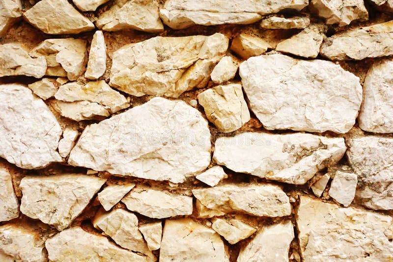 Masonry Stone Wall, Rock Wall Made with Cement Stock Image - Image of ...