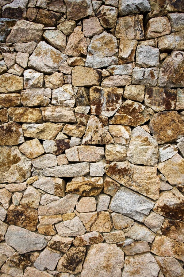 Stacked Stone Wall Background Vertical Stock Image - Image of external ...