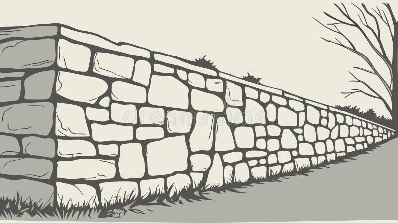Stone Wall Texture, Architectural and Construction Element Vector ...