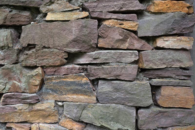 Stone Wall, Texture Background, Natural Color. Stock Image - Image of ...