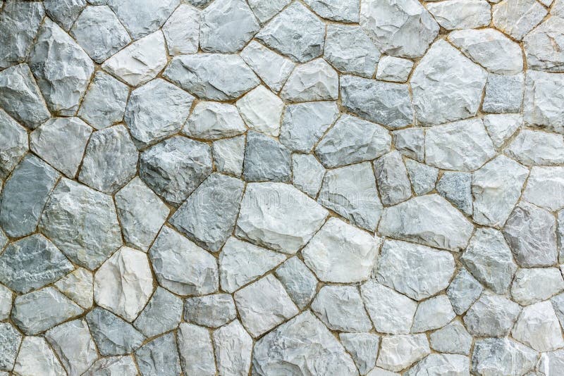 Stone Wall Texture Background, White Grey Color Stock Photo - Image of ...
