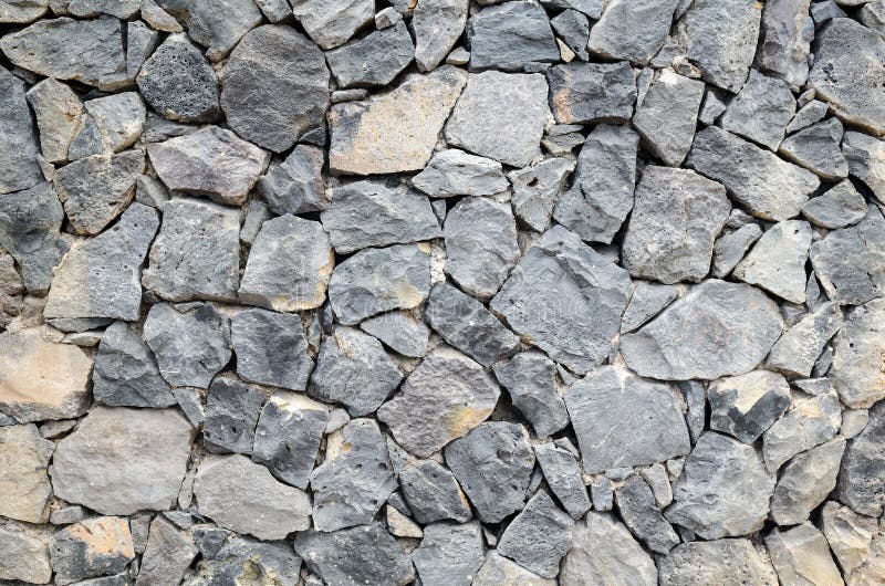 Stone Wall Texture Build from Stone Plates Stock Photo - Image of ...
