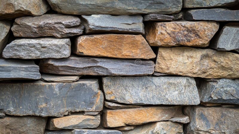 Stone Wall Texture, Close-up View. Natural Materials and Construction ...