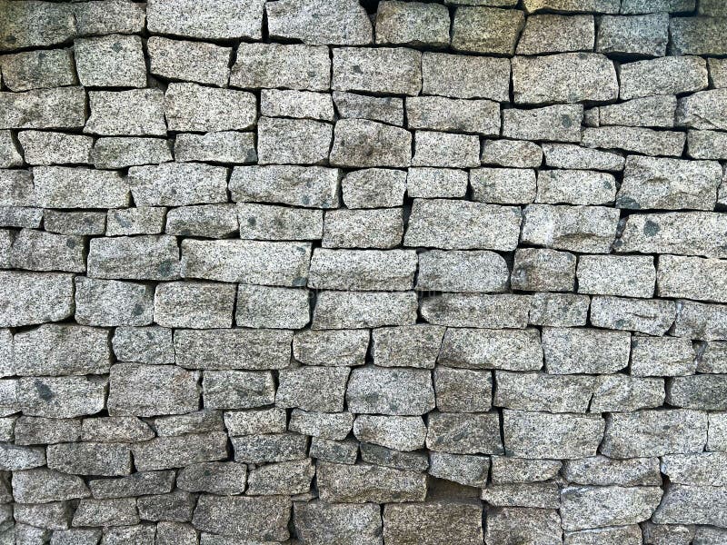 Stone Wall Texture with Different Size of Bricks Stock Image - Image of ...