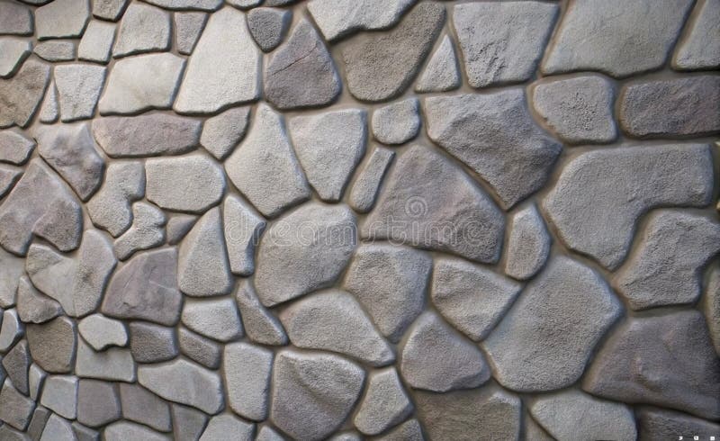 Stone Wall Texture with Grey Rocks Stock Illustration - Illustration of ...
