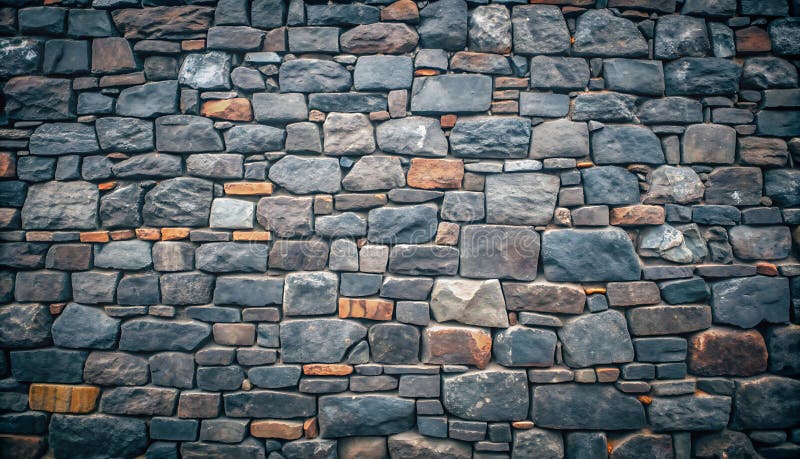 Stone wall texture pattern stock illustration. Illustration of textured ...