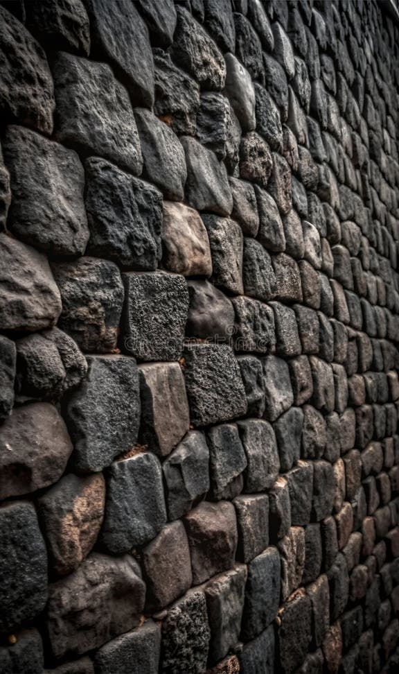 Stone wall texture pattern stock illustration. Illustration of ...