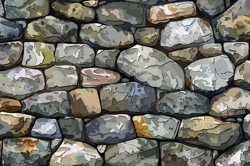 Stone Wall Texture Pattern Isolated Stock Photo - Image of backdrop ...