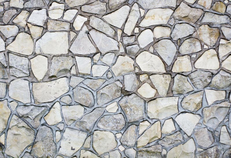 Stone Wall Texture with a Random Pattern Stock Photo - Image of surface ...