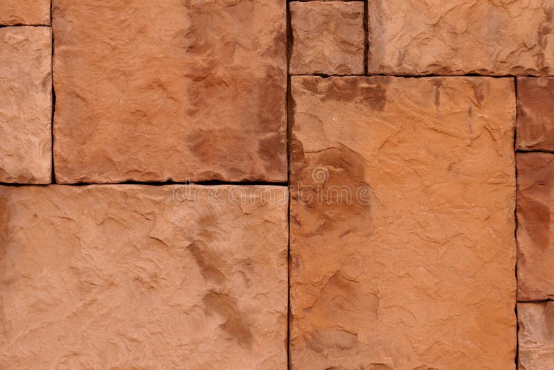 Stone Wall Texture with Rough Sandstone Tiles Stock Photo - Image of ...
