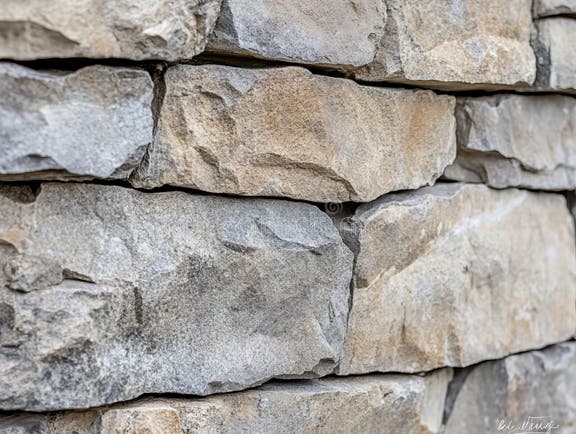 Stone Wall Texture, Rustic Blocks Close-Up, Rock Material Background ...