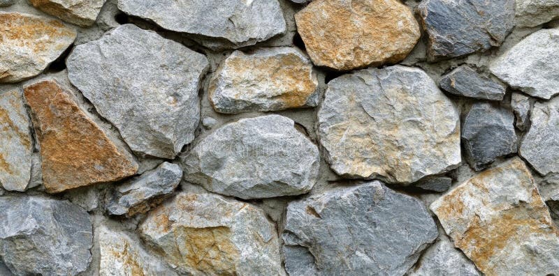 Stone Wall Texture Shows Rough Surface and Uneven Stones with Rustic Charm, Building Material ...