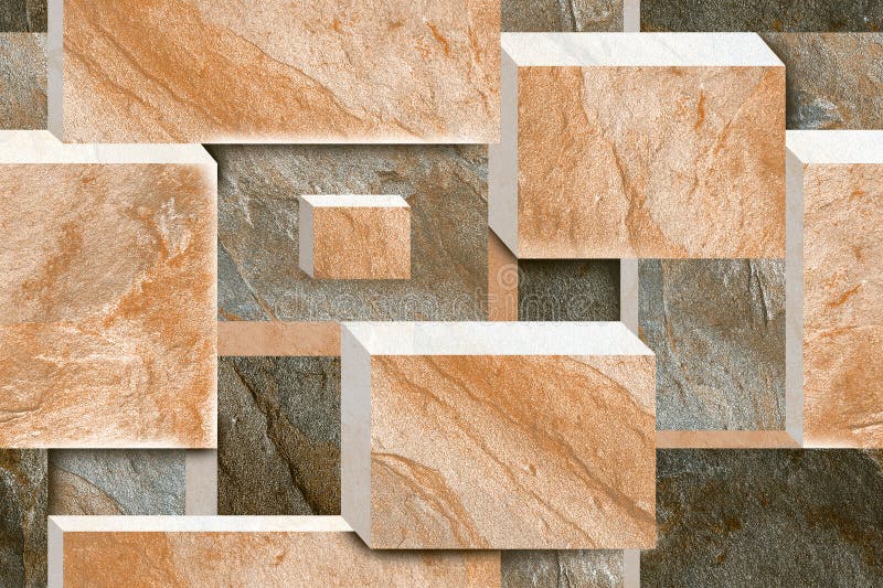 Natural Stone Wall Background, Stone Wall Tiles Design. Stock Image ...