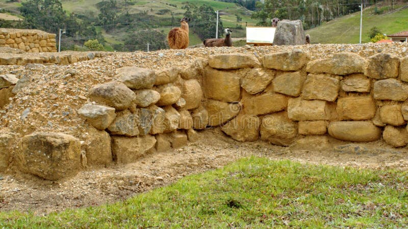 Stone walls at Ingapirca stock photo. Image of tourism - 179201042