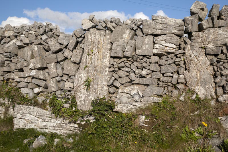 Stone Walls on Inishmore; Aran Islands Stock Image - Image of inishmore ...