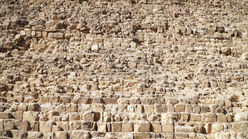 Stone Walls of the Khafre Pyramid Close Up. Giza Egypt. Stock Image ...