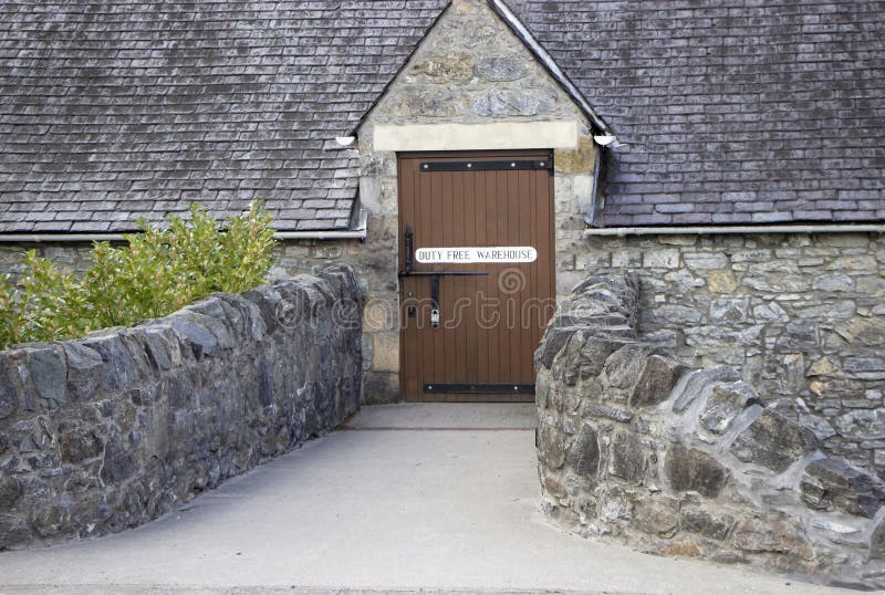 Stone Walls Leading To a Bonded Warehouse Stock Photo - Image of ...