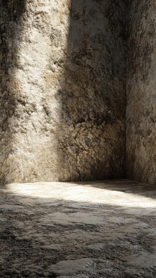 Stone Walls and a Ray of Light, Minimalist Architectural Design Concept ...