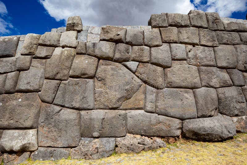 The Stone Walls of Sacsayhuaman. Cusco, Peru Stock Photo - Image of ...