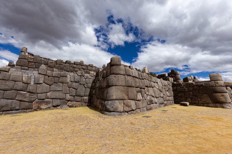 The Stone Walls of Sacsayhuaman. Cusco, Peru Stock Image - Image of ...