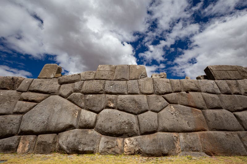 The Stone Walls of Sacsayhuaman. Cusco, Peru Stock Photo - Image of ...