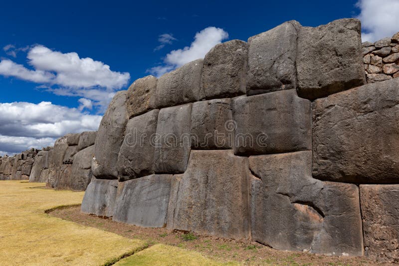 The Stone Walls of Sacsayhuaman. Cusco, Peru Stock Photo - Image of ...