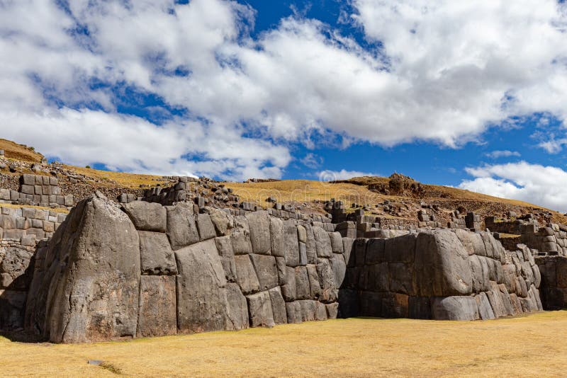 The Stone Walls of Sacsayhuaman. Cusco, Peru Stock Photo - Image of ...