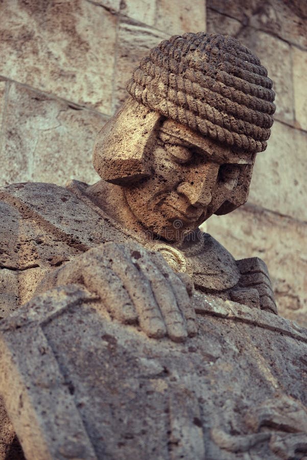 Stone warrior stock photo. Image of memorial, asian, arts - 44399972