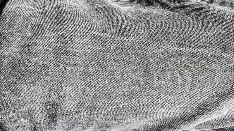 Stone Washed Jeans. Denim Fabric Texture on Black and White Stock Photo ...
