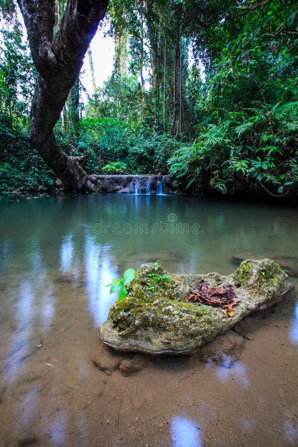 Stone in water stock image. Image of waterfall, doors - 56893347