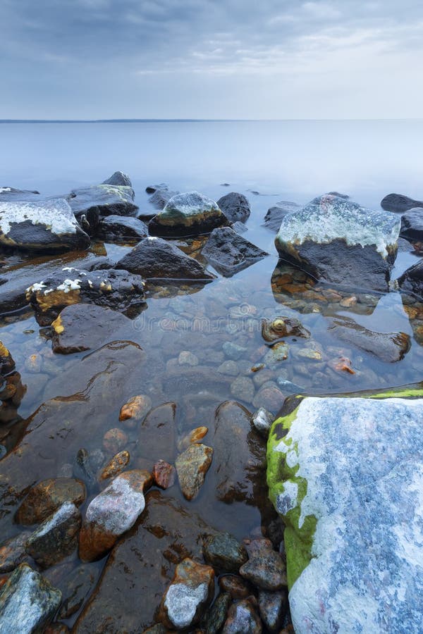 Stone in water stock photo. Image of areas, scene, color - 70882188