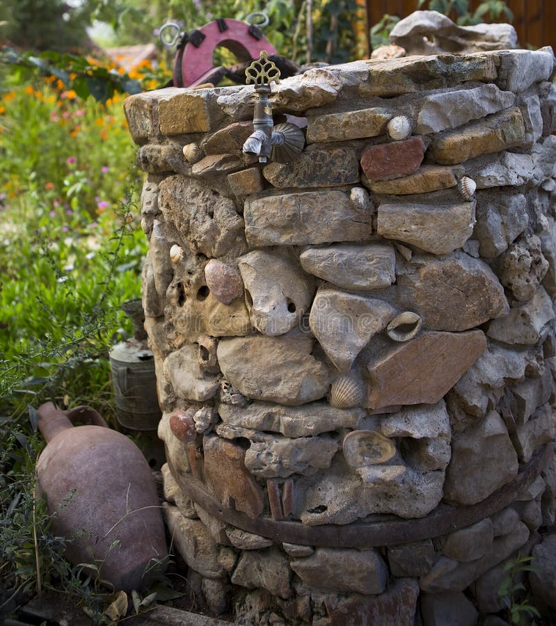 The Stone Water Well stock image. Image of handmade, water - 33777439