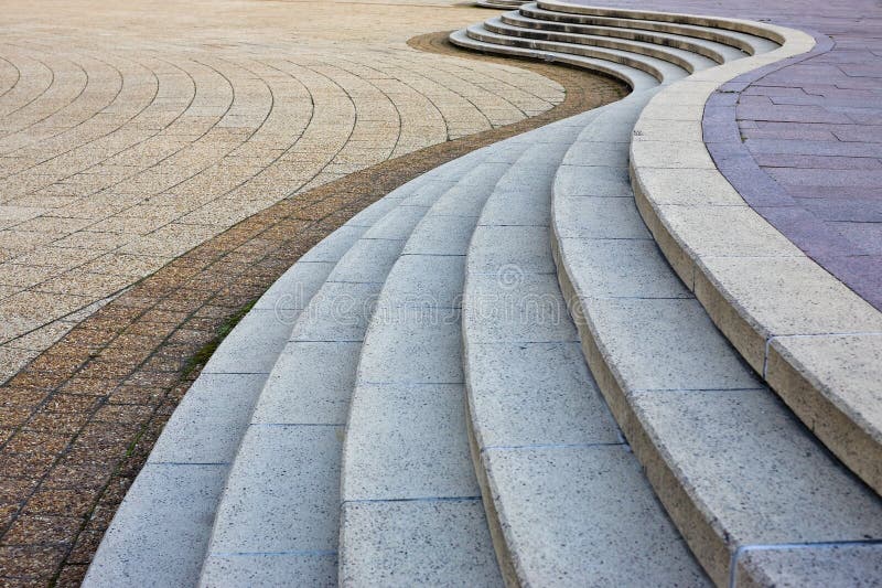 Curved steps stock image. Image of curve, steps, pattern - 125003