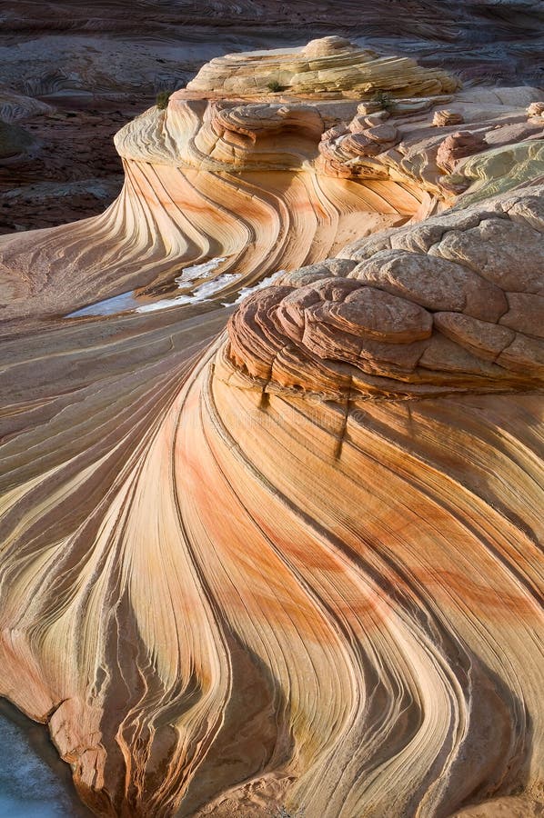 Colorful Sandstone Waves in Antelope Canyon Stock Photo - Image of ...