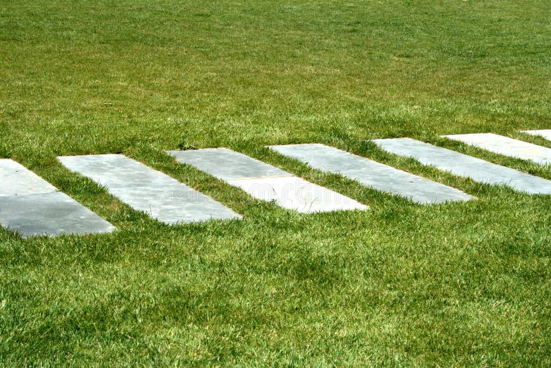 Stone way in grass stock image. Image of steps, texture - 7000331
