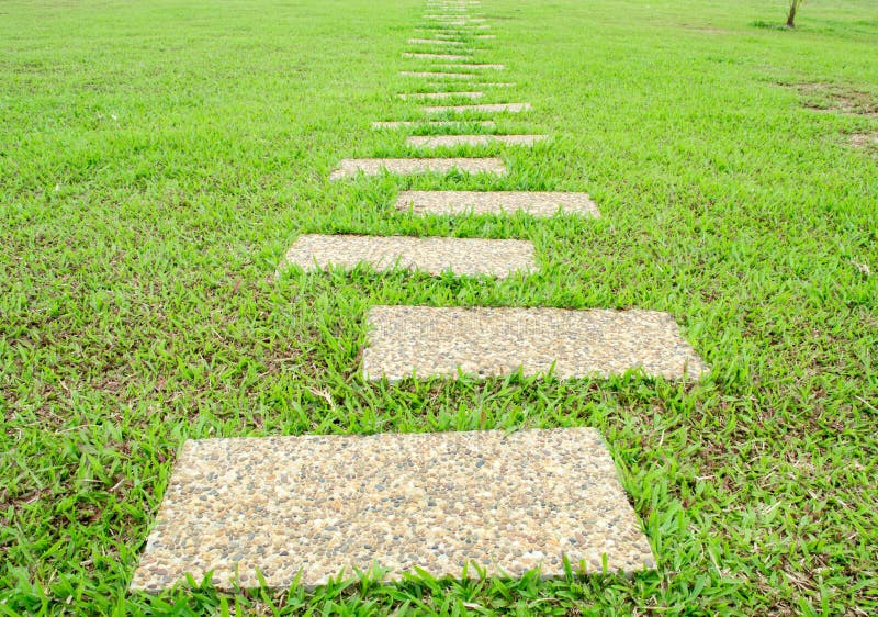 Stone way stock image. Image of outdoor, plant, walk - 57308763