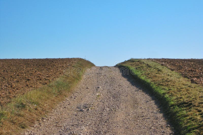 Stony Path Up the Hill. Metaphor for Success Stock Photo - Image of ...