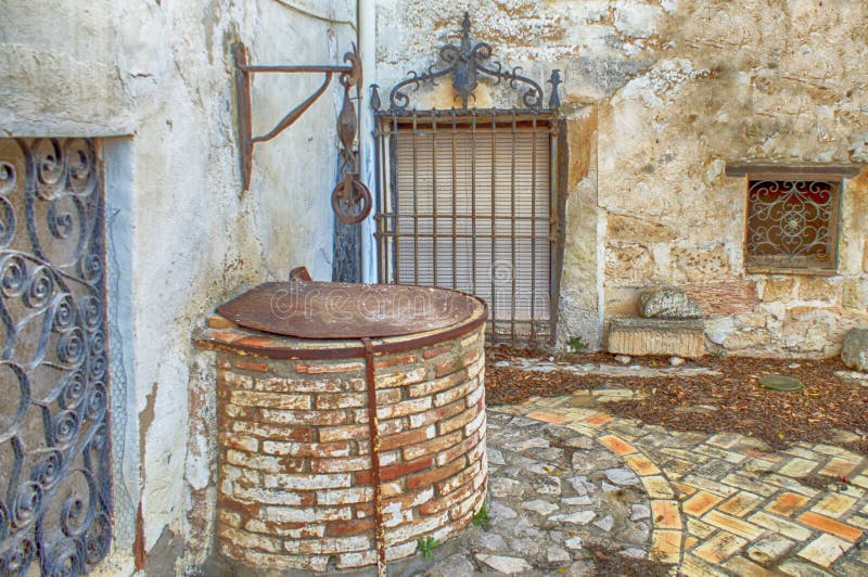Old rainwater cistern well stock image. Image of history - 339636897