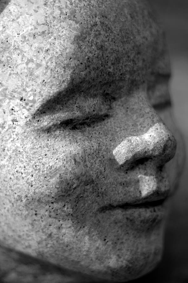 Stone Woman s Head stock photo. Image of mystery, goddess - 27487176